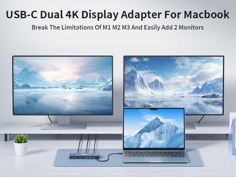 Cost-effective Ways to Expand Dual 4K Monitors on M1, M2, or M3 Apple