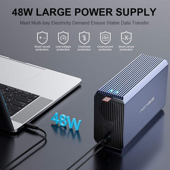 Acasis 2 Bay External Array 2.5/3.5 Inch USB to SATA HDD RAID Case