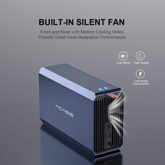 Acasis 2 Bay External Array 2.5/3.5 Inch USB to SATA HDD RAID Case