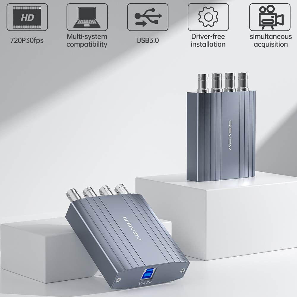 Acasis 4 Channel AHD USB 3.0 720P 30FPS Video Capture Card