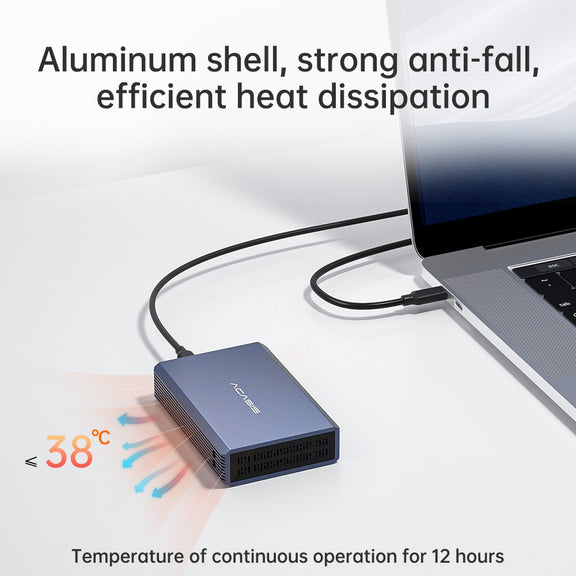 Acasis Dual Bay 2.5 Inch USB-C to SATA HDD SSD RAID Enclosure