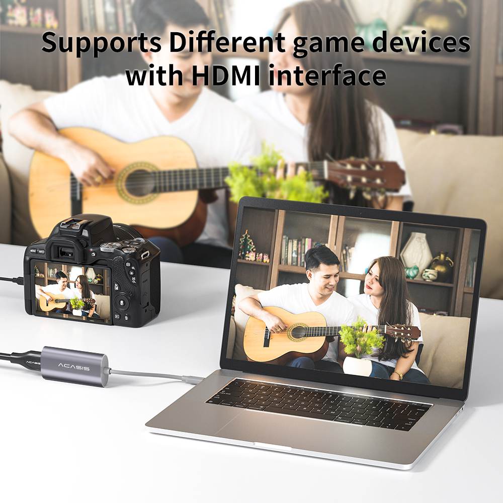 Acasis 4K HDMI Input USB 2.0 1080P FHD Video Game Capture Card