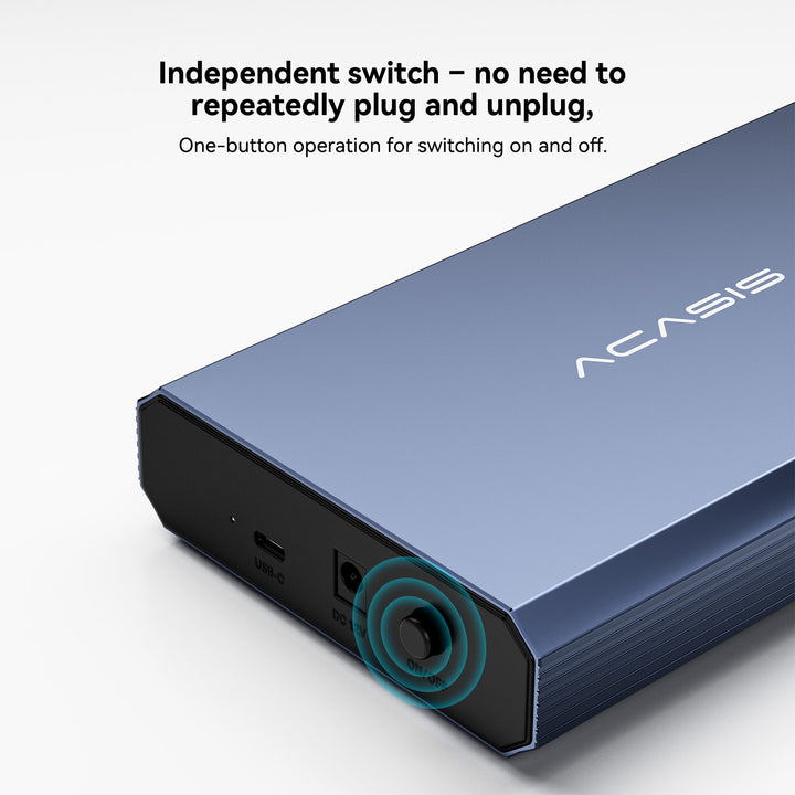 Acasis 10Gbps USB 3.2 Gen 2 SATA Hard Drive Enclosure for 3.5 & 2.5 In