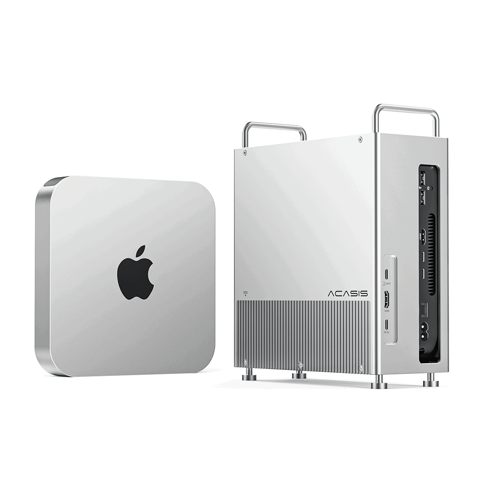 Acasis Mac mini M2/M1 Dock & Stand with 8TB M.2 NVMe SSD Enclosure