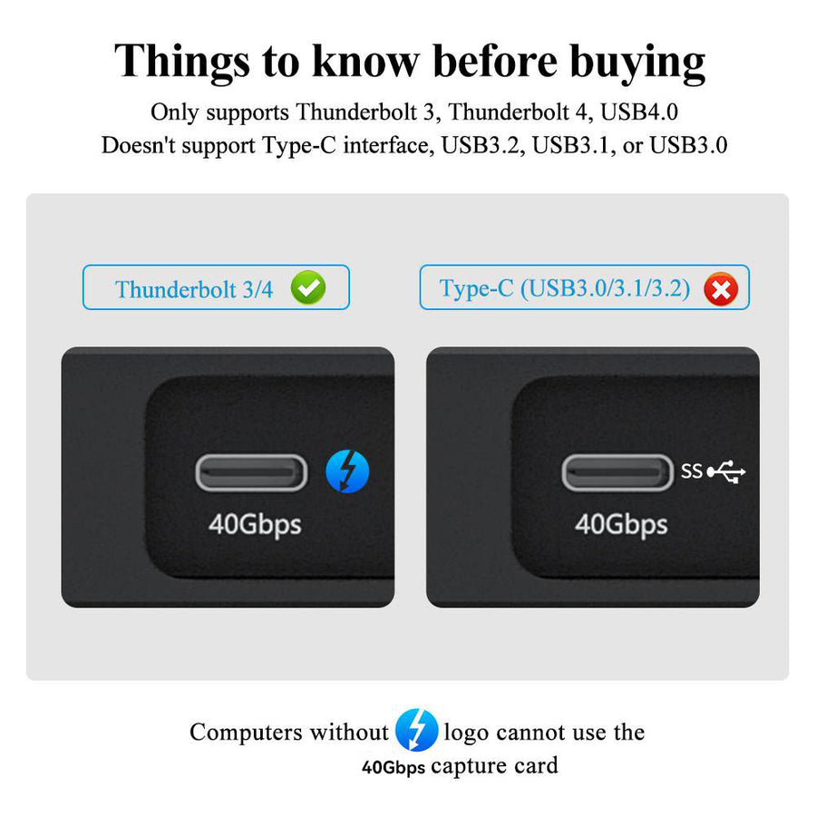 ACASIS Thunderbolt Capture Card - Mac&Windows