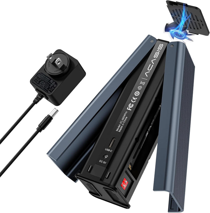 Acasis NVMe M.2 Duplicator 10Gbps Dual-Bay Offline Clone Type-C SSD ...