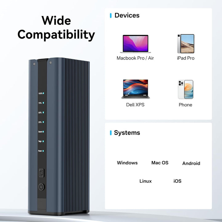 Acasis NVMe M.2 Duplicator 10Gbps Dual-Bay Offline Clone Type-C SSD ...