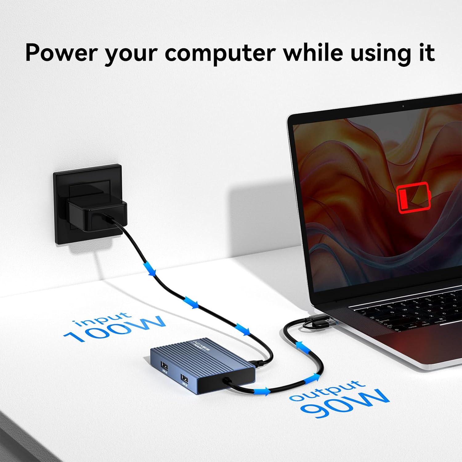 Acasis USB-C DisplayLink Dual 4K 60Hz HDMI Adapter for Apple Mac