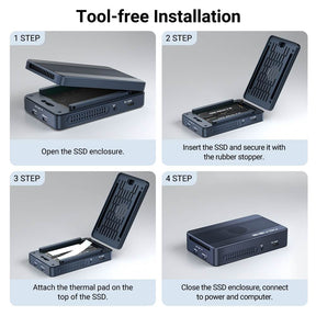 Acasis 40Gbps Thunderbolt 4/3 M.2 NVMe 2 Bay RAID SSD Enclosure